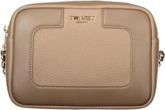 Twinset Umh&auml;ngetasche mit Pr&auml;gedetail - - Bags - Damen - Braun - ONE SIZE