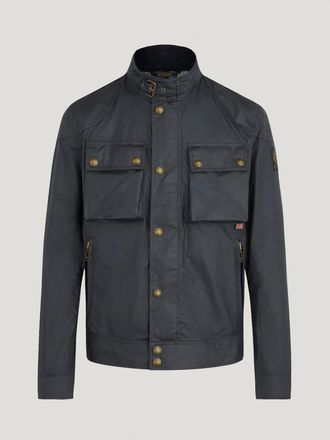 Belstaff Belstaff Racemaster Jacke für Herren Waxed Cotton Dunkles Marineblau 52