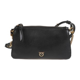 Pinko Pinko, Femme, Sacs, Noir, Taille: ONE Size Double Mini Bag