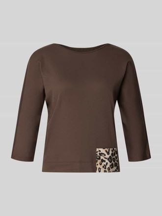 Marc Cain 3/4-Shirt mit kontrastierender Ziertasche