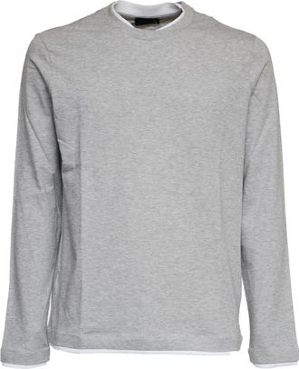 Dondup Homme, Tops, Gris, Taille: M T-shirt &agrave; col rond et coupe classique