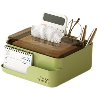 Generic Tissue Box Cover - Taschentuchspenderhalter, Aufbewahrungsbox für Kosmetiktücher | Servietten- und Fernbedienungs-Organizer-Halter, Desktop-Taschentuc
