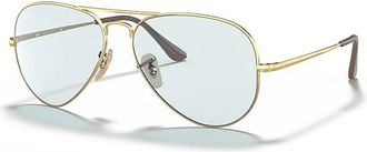 Ray-Ban Rb3689 Solid Evolve Sonnenbrillen Arista Gold Fassung Grau Glas 55-14