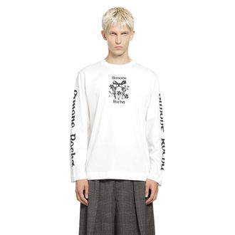 Simone Rocha Coming Up Roses Print Long Sleeve Tee