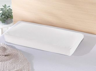 Theraline Pearlfusion Schlaf- & Nackenstützkissen, Komfortbreite 72cm | Höhe 14 cm | inkl. Außenbezug Dessin Nr. 20 weiß