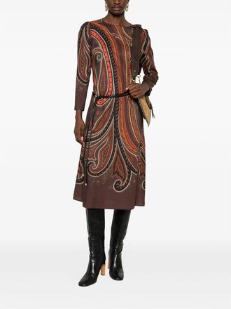 Etro Wrha Dress - Brown