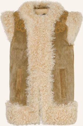 Etro Etro Lederweste beige