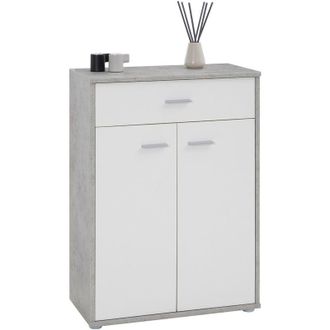 IDIMEX Buffet salle à manger calais l 60 cm 1 tiroir 2 portes - Blanc