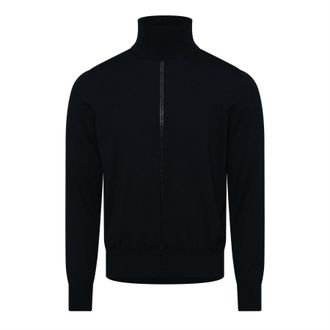 HUGO BOSS Pullover f&uuml;r Damen, Rollkragen, Regul&auml;r (Dunkelblau)