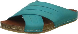 Dr. Brinkmann Damen 700664 Pantoletten, Grün (Pazifik 7)