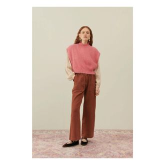 Louise Misha Pull Sans Manches Sougi Alpaga et Mohair - Collection Femme Louise Misha