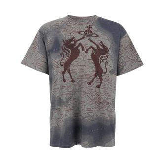 Vivienne Westwood Homme, Tops, Gris, Taille: L Horses Classic T-Shirt