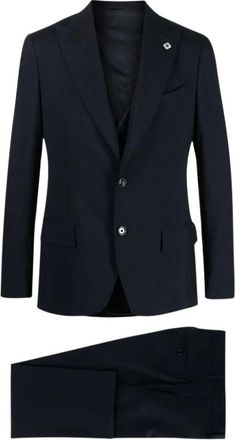 Lardini Homme, Costumes, Bleu, Taille: S Costume crois&eacute; avec gilet