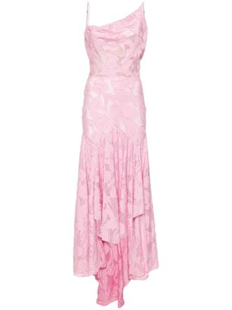 Maria Lucia Hohan robe Kelsey à coupe longue - Rose