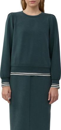 s.Oliver Scuba-Sweatshirt mit Puff&auml;rmeln