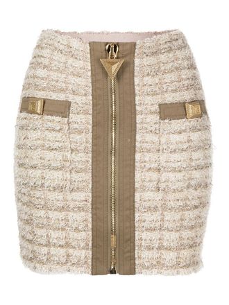 Balmain Mini Jupe - Beige