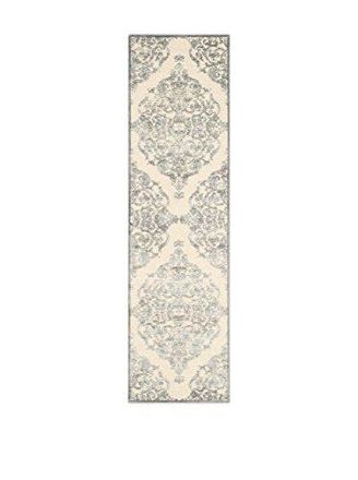 Safavieh Tapis Traditionnel Pour Salon, Salle à manger, Chambre à coucher - Paradise Collection, Tapis à poil court, Gris et Multi, 66 X 244 cm