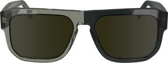 Calvin Klein Jeans CALVIN KLEIN Jeans Mens Sunglasses CKJ24607S - Grey To Dark Grey with Solid Brown Lens
