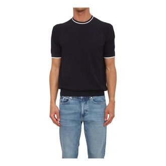Paolo Pecora Homme, Pulls, Bleu, Taille: M Maglia Girocollo