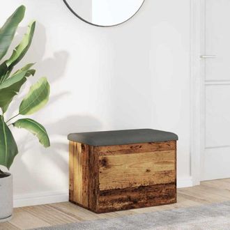 vidaXL Vidaxl - Banc de rangement vieux bois 62x42x45 cm bois ding&eacute;nierie