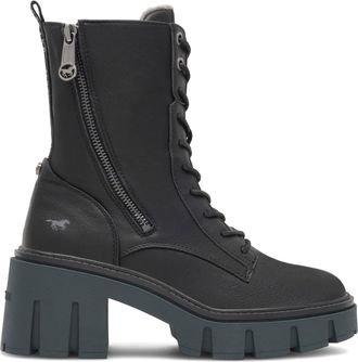 Mustang Jeans Schn&uuml;rschuhe Mustang 1471-502 Schwarz