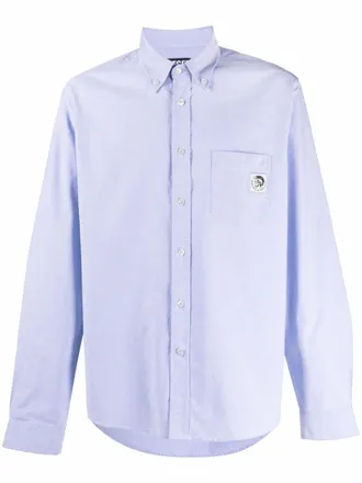 Diesel chemise oxford &agrave; manches longues - Bleu