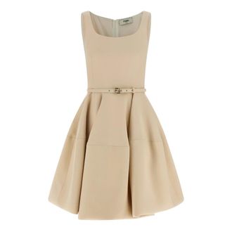 Fendi Wheel Skirt Dress - - Dresses - Damen - Beige - S