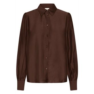 Ichi Ichi - Ihkaysa SH2 - Femme - Blouses et Chemises - Brun - Taille: 46 FR