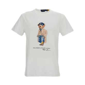 Polo Ralph Lauren Kurzarm-T-Shirt - - Tops - Herren - Wei&szlig; - M