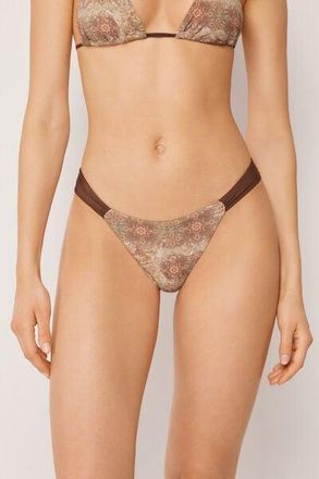 Calzedonia Brazilian-bikinihose Ethnic Boho Braun