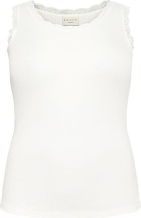 Kaffe Curve Jerseytop KComia XL, Chalk