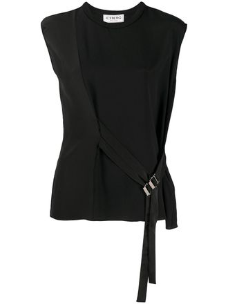 Iceberg débardeur à détails de boucles - Noir