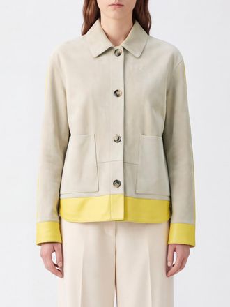 Loewe Veste chemise en cuir su&eacute;d&eacute; avec poches plaqu&eacute;es