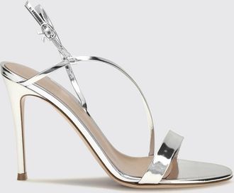 Gianvito Rossi Sandales slingback Manhattan en cuir verni &agrave; talon haut