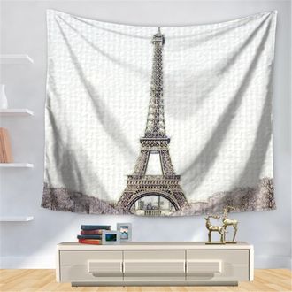 Generic Wandteppich Paris 240x260 cm Groß Wandteppiche Turm 3d Druck Wandbehang Tapisserie Wandtuch für Wohnzimmer Schlafzimmer Wohnheim Wanddeko a-4422