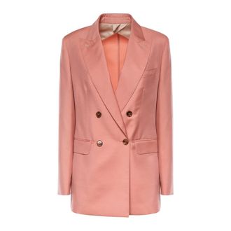 Max Mara Femme, Vestes, Rouge, Taille: 42 FR Mxmstaffa Blazer