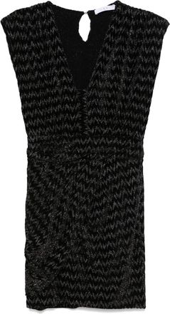 Iro robe Lukani à coupe courte - Noir