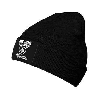 Generic Coupe-Vent Bonnet dhiver Tricot&eacute;, Mon Chien est Mon Amour, Classique Knit Beanie, Tricoter Chapeau pour Sports, Ski, Cyclisme