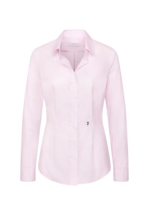 Seidensticker Damen Bluse - Hemdbluse - Kelchkragenbluse - Klassisch - Elegant - B&uuml;gelleicht - Slim Fit - Kurzarm - Uni - 100% Baumwolle