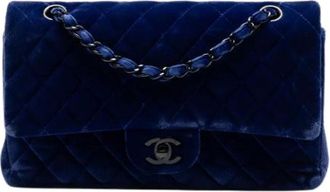 Chanel Sac bandouli&egrave;re Pre-owned Double Flap - Femme - Pre-owned - Bleu - Taille: ONE Size