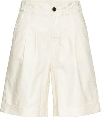 Camel Active Damen Shorts aus Leinenmix Weiß, womenswear-28IN