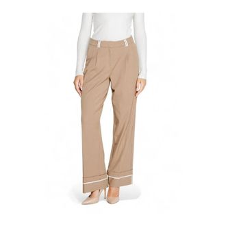 Only Mischgewebe Damen Hose Herbst/Winter Kollektion - - Trousers - Damen - Braun - XL L32