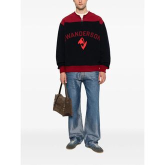 J.W.Anderson Logo-Print Cotton Sweatshirt - Multicolor