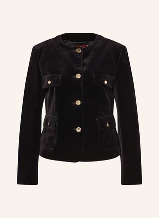 Max Mara Max Mara Studio Kastenjacke Ilex Aus Samt schwarz