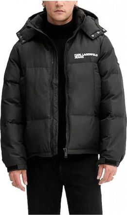 Karl Lagerfeld Homme, Vestes, Noir, Taille: XL Puffer Jacket