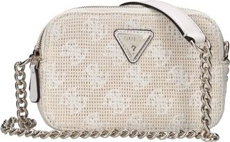Guess Femme, Sacs, Beige, Taille: ONE Size Sac Bandouli&egrave;re Crochet