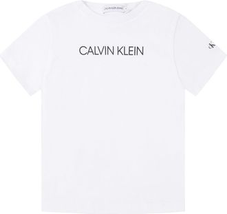 Calvin Klein Jeans T-Shirt Institutional SS IB0IB00347 Weiß Regular Fit