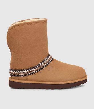 UGG Bottes Classic Short Crescent Chestnut