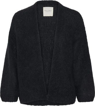 Part Two Femme, Pulls, Bleu, Taille: 46 FR Gilet Tricot Bleu Foncé