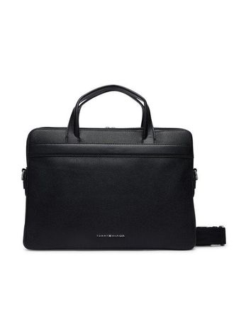Tommy Hilfiger Laptoptasche Th Business Leather Computer Bag AM0AM14731 Schwarz